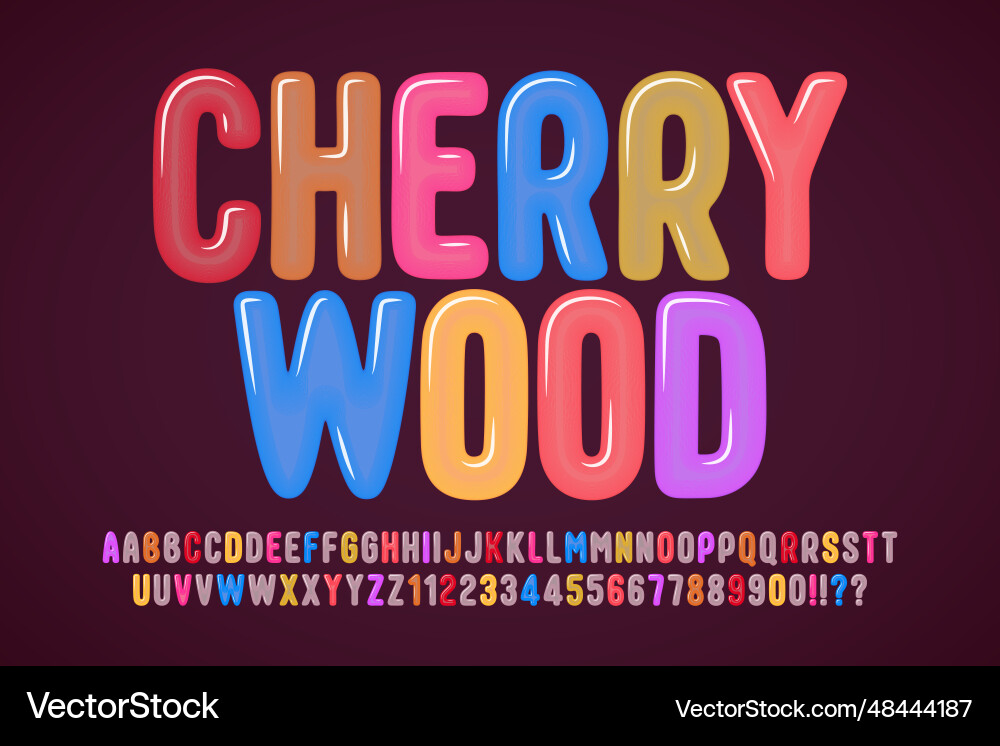 Playful original double letters alphabet design Vector Image