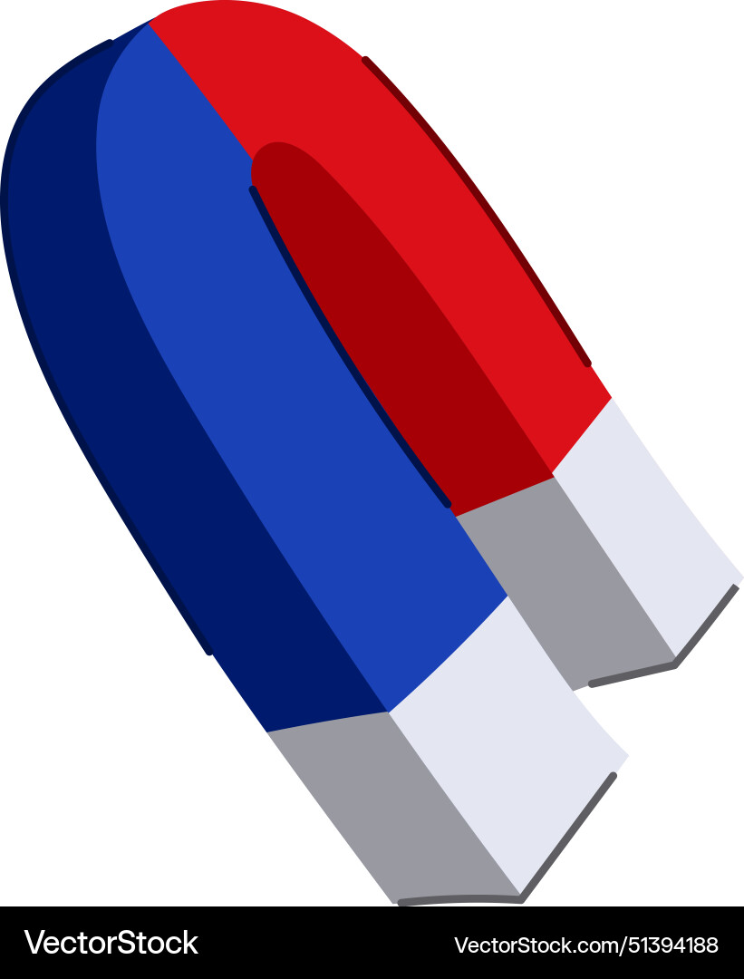 Attract magnet cartoon Royalty Free Vector Image