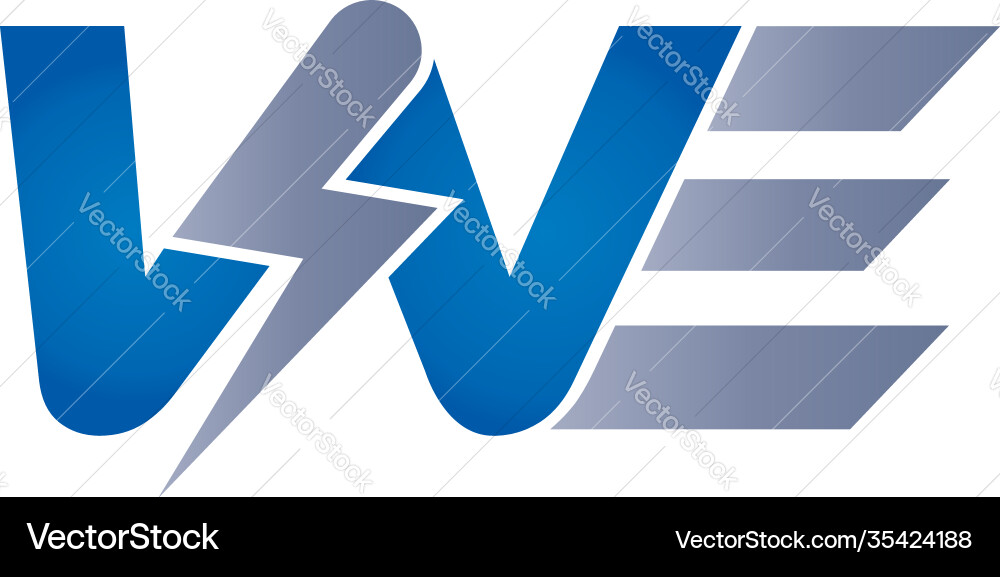 Electric Alphabet Logo Concept Royalty Free Vector Image