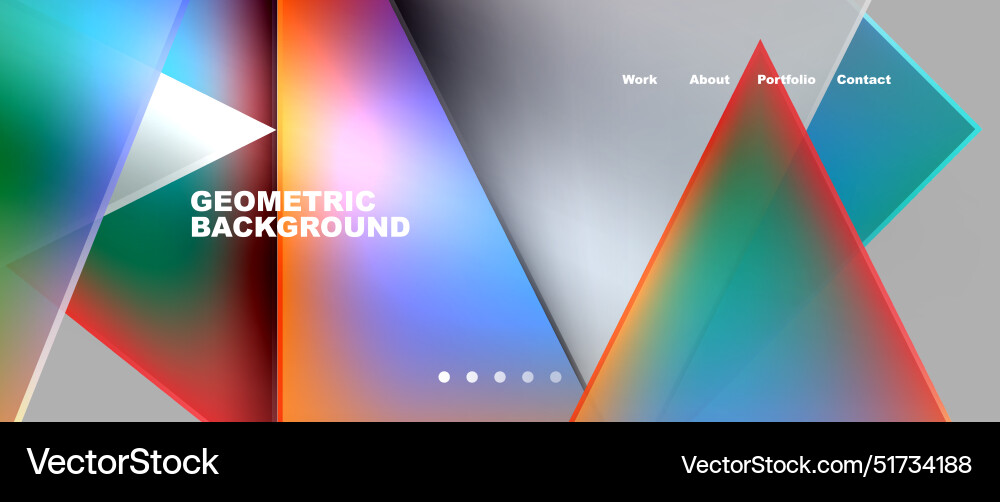 Metal triangles with colorful bright Royalty Free Vector