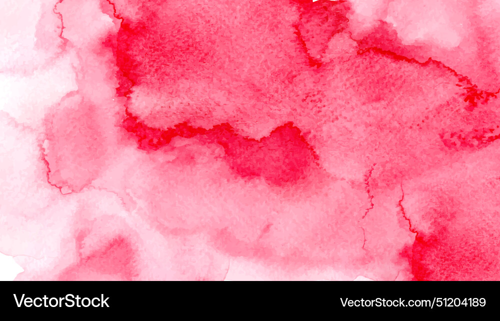 Abstract pink watercolor stain for background Vector Image