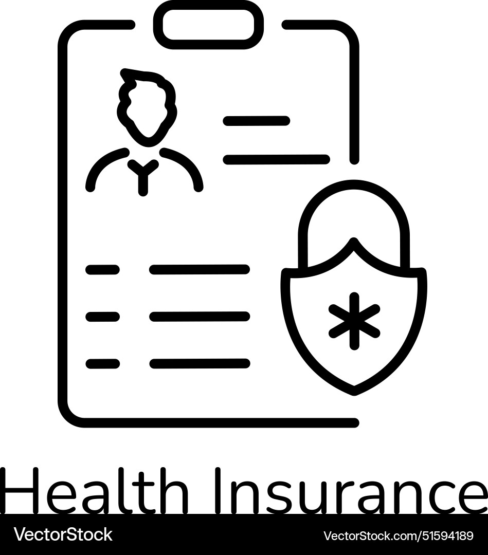 Health insurance Royalty Free Vector Image - VectorStock