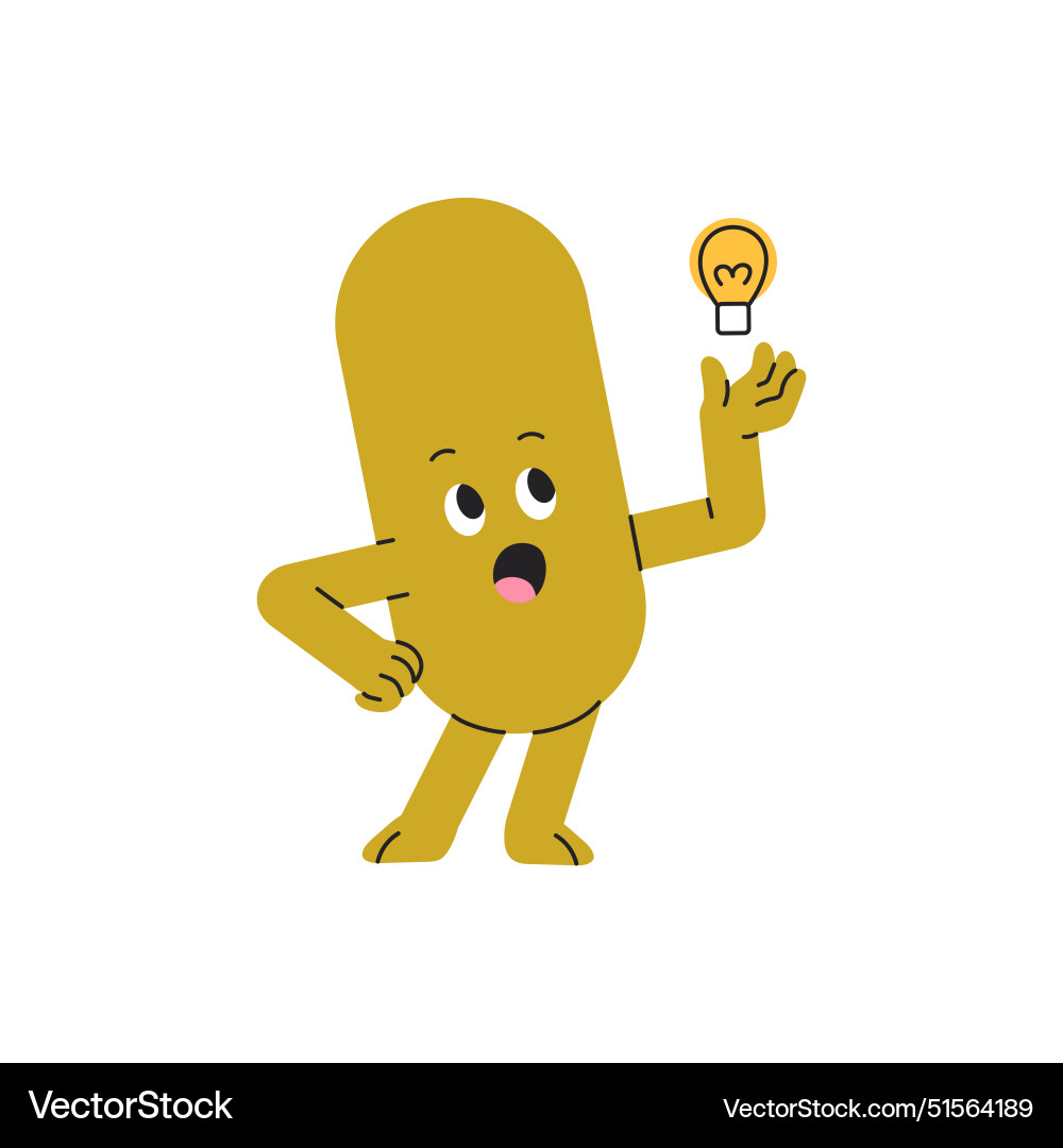 Oval figure thinking new idea innovation Vector Image