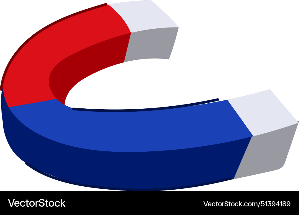 Symbol magnet cartoon Royalty Free Vector Image