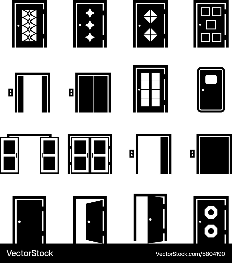 Door icon Royalty Free Vector Image - VectorStock