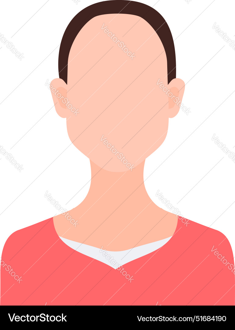 Mans flat style face Royalty Free Vector Image