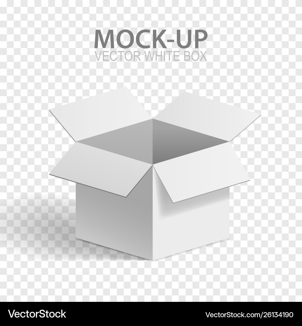 Mock-up box Royalty Free Vector Image - VectorStock