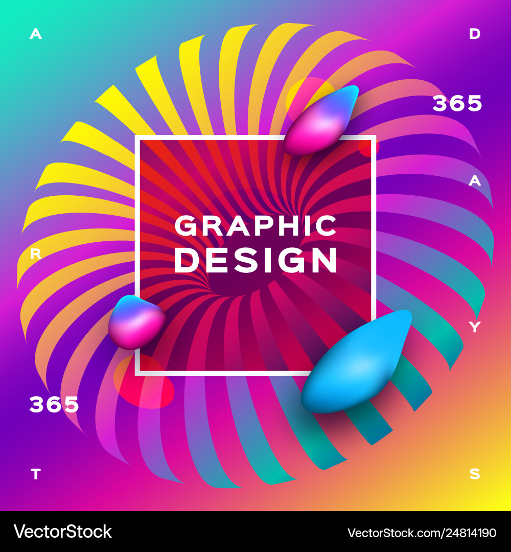 Rainbow background gradient fluid shapes Vector Image