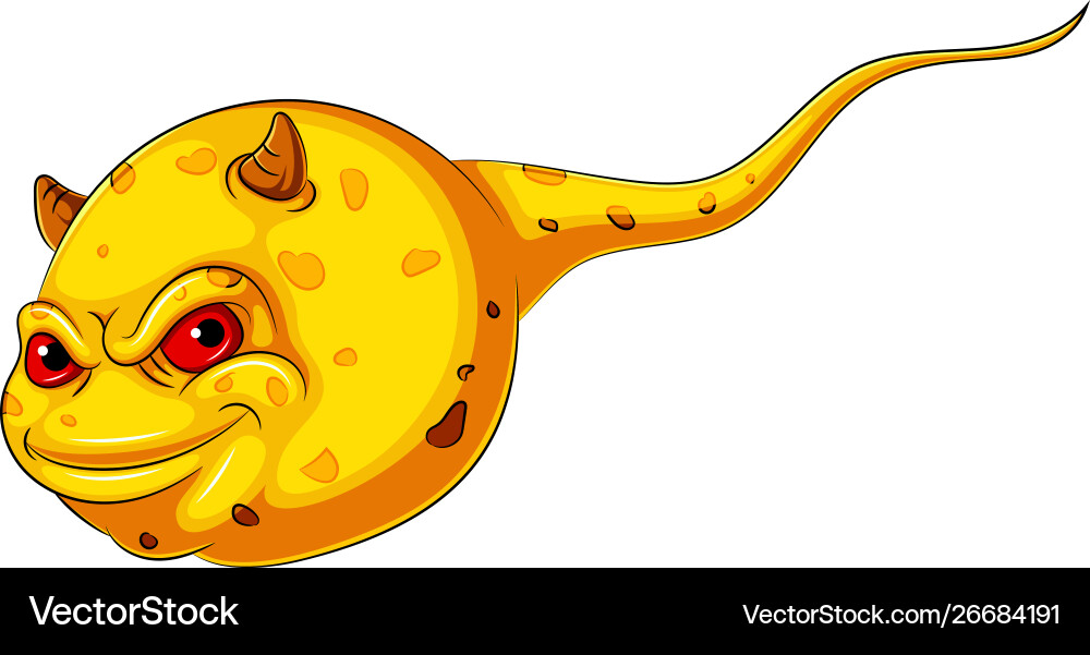 Angry Sperm Cell Royalty Free Vector Image - VectorStock