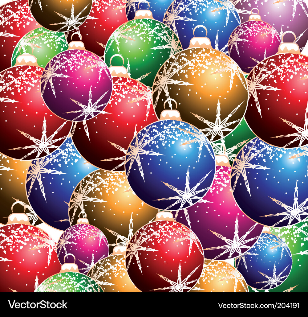 Christmas ball background Royalty Free Vector Image