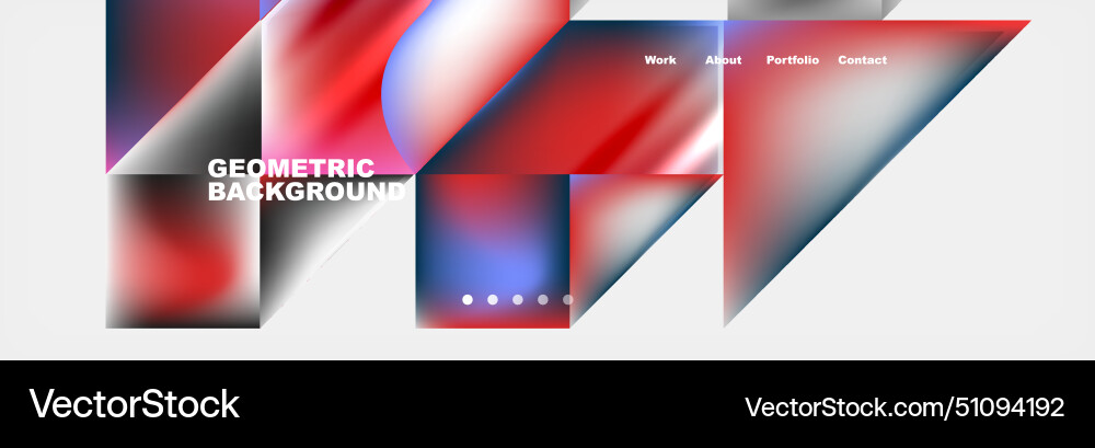 Geometric pattern with red white and blue Vector Image