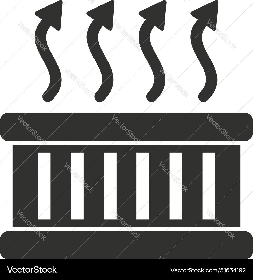 Radiator overheating with steam coming out Vector Image