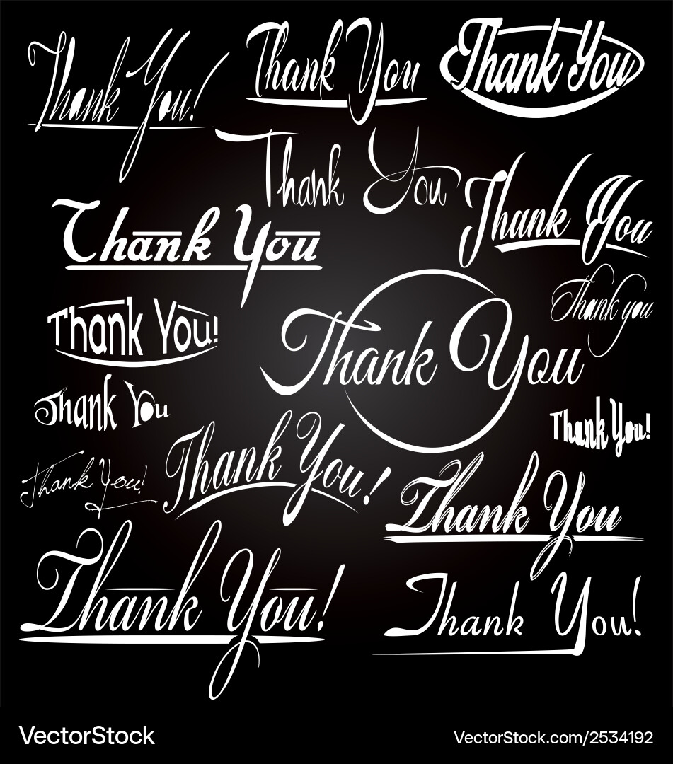 Free Thank you Vector Graphics & Illustrations | VectorStock