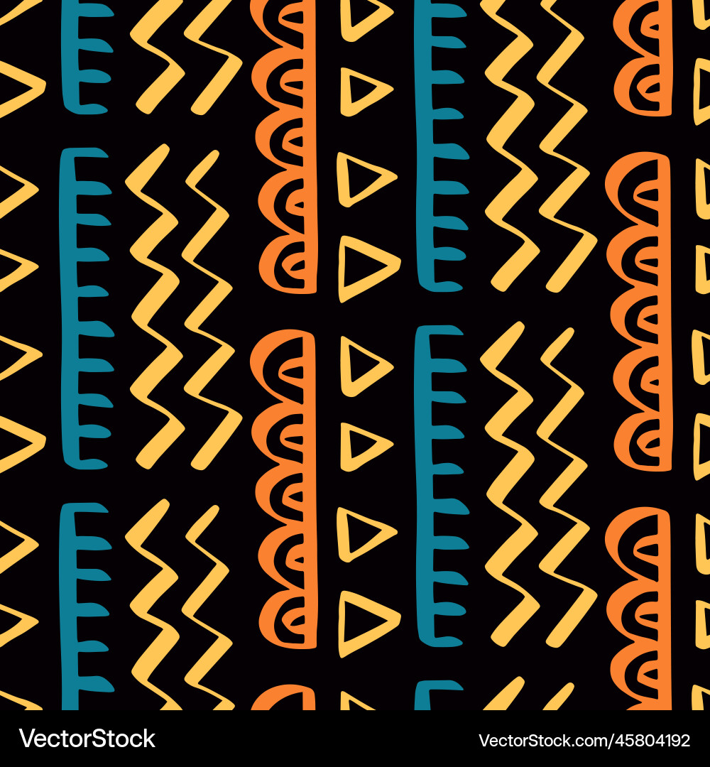 Tribal African Pattern Royalty Free Vector Image