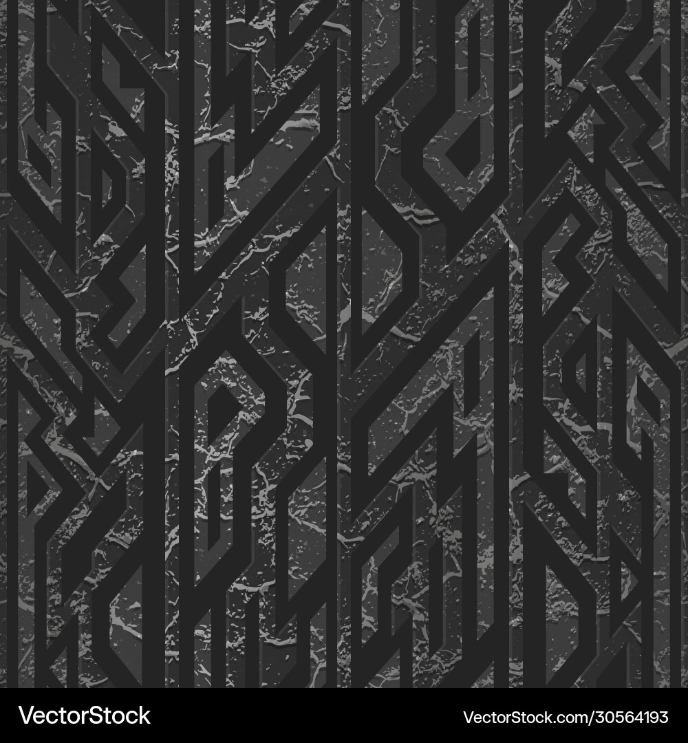 Black stone geometric pattern Royalty Free Vector Image