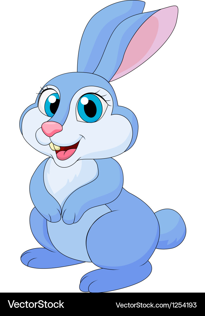 Cute rabit cartoon Royalty Free Vector Image - VectorStock
