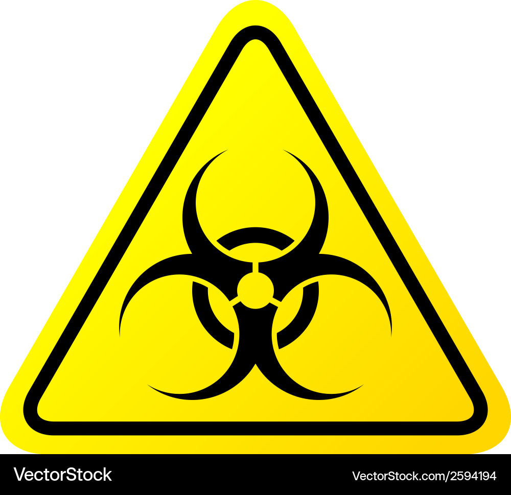 Biohazard Warning Sign Royalty Free Vector Image
