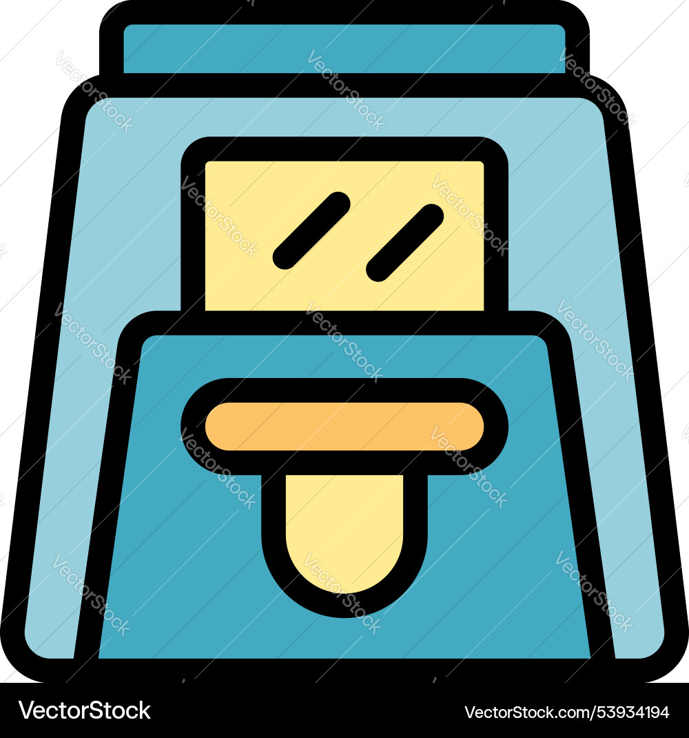 Modern toaster heating slices of bread Royalty Free Vector