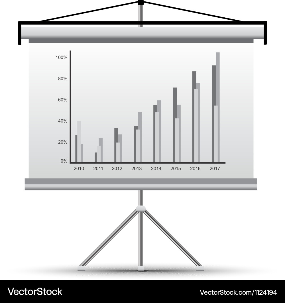 Projector screen Royalty Free Vector Image - VectorStock