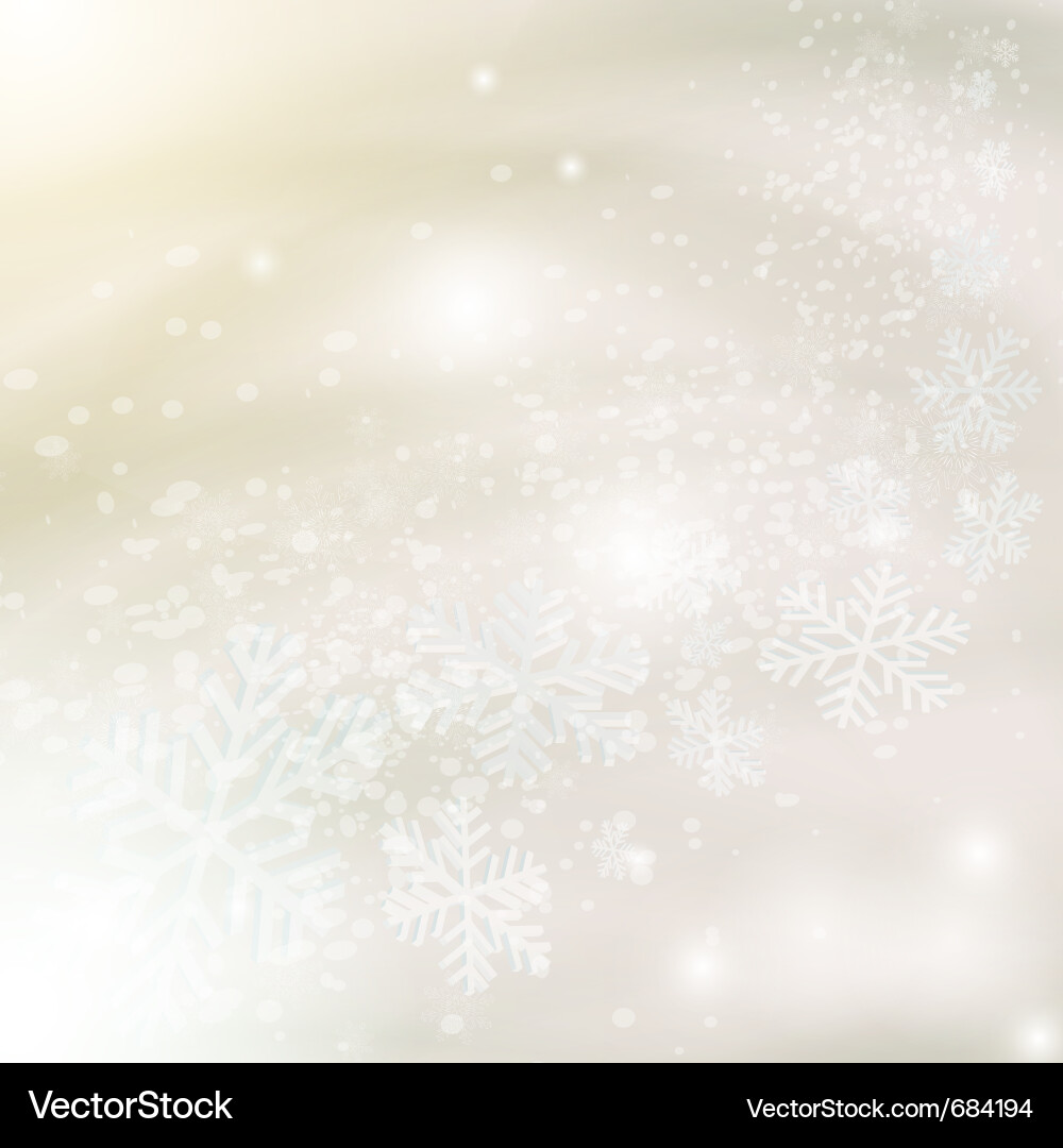 Winter Snowflakes Background Royalty Free Vector Image