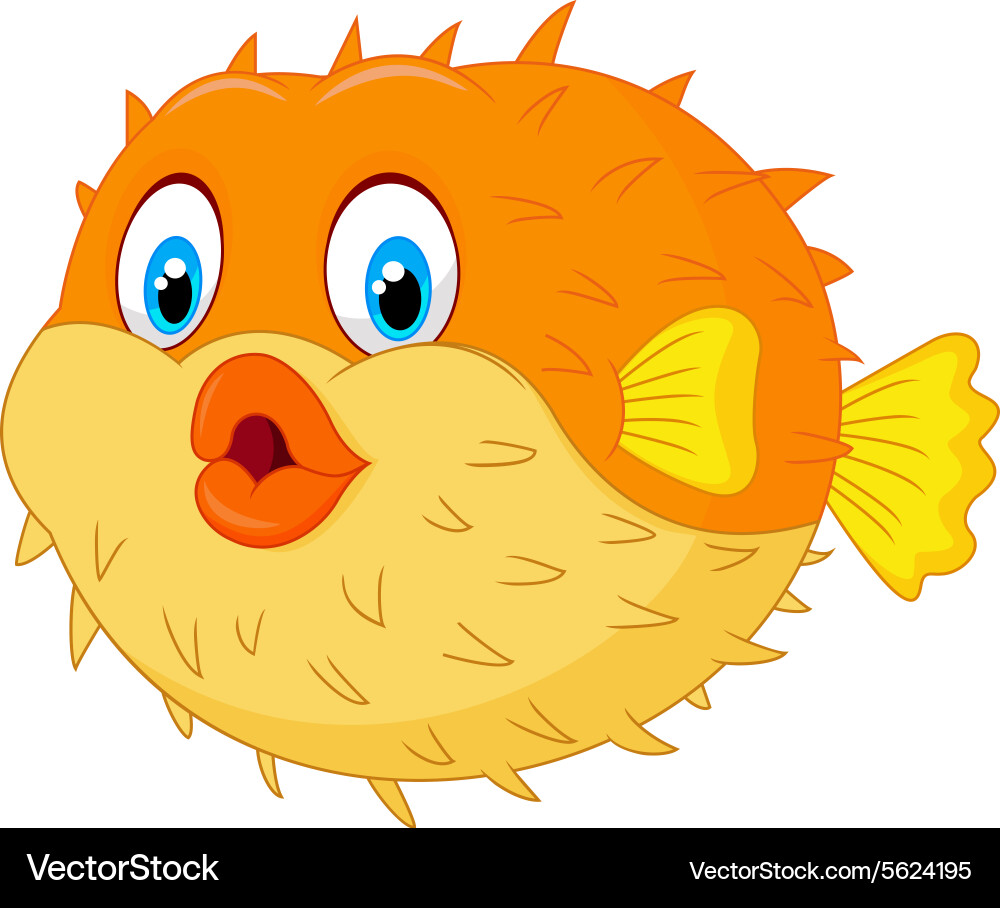 Cute Animated Puffer Fish