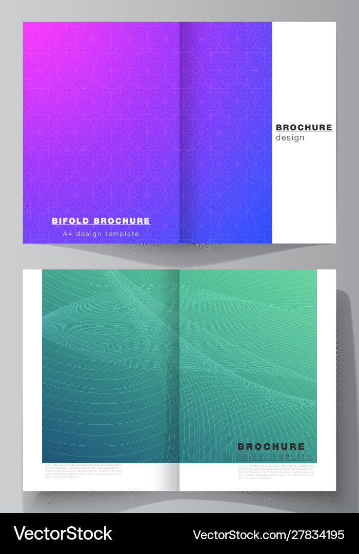 Layout two a4 format modern cover Royalty Free Vector Image