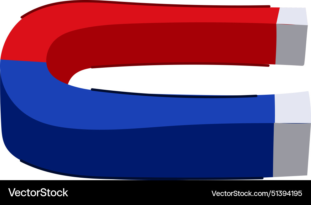 Sign magnet cartoon Royalty Free Vector Image - VectorStock