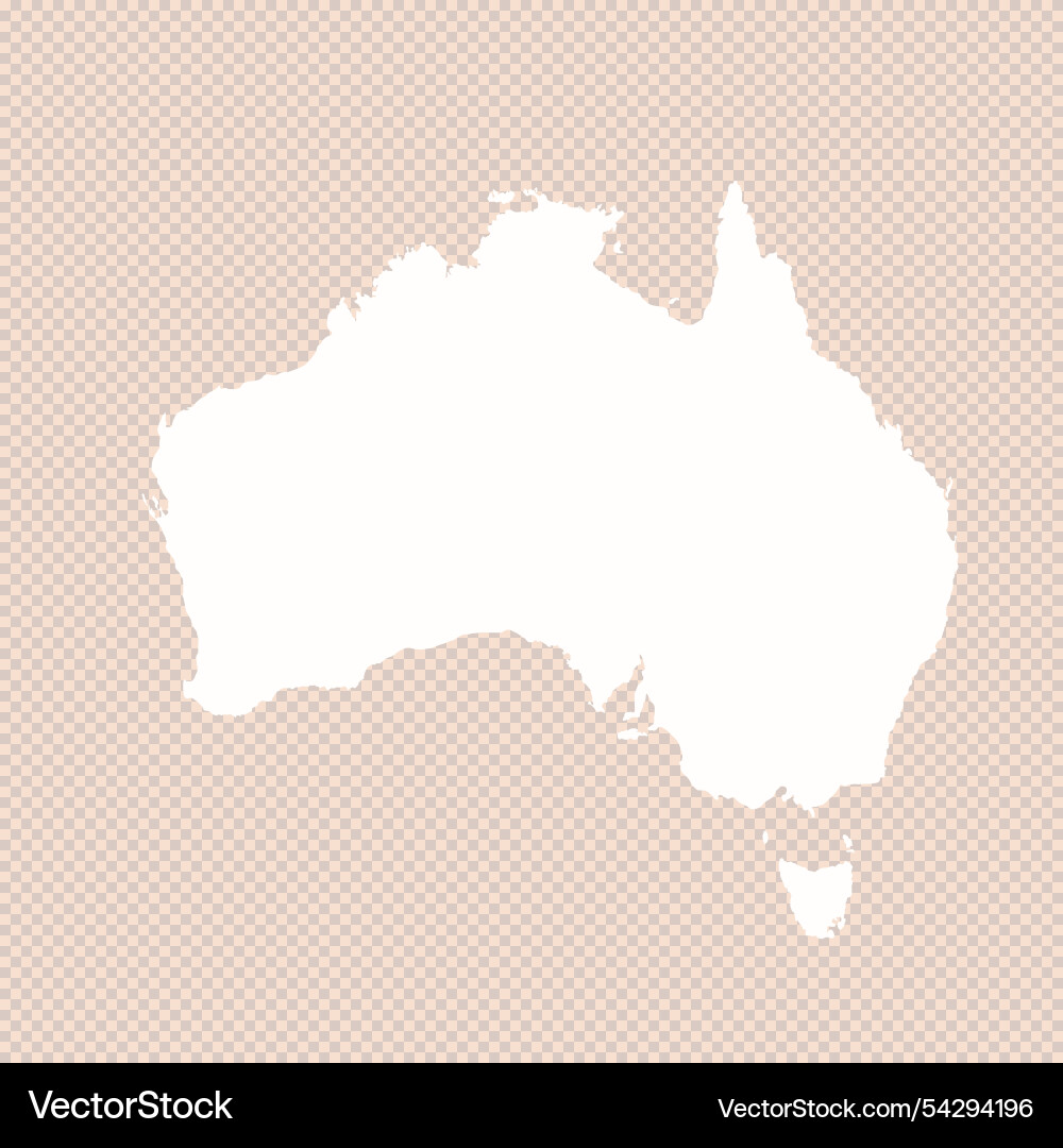 Map of australian sign silhouette world Royalty Free Vector