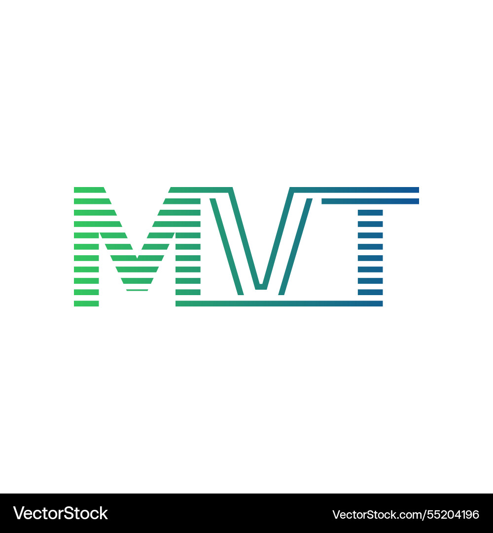 Modern mvt logo design letter minimalist – Royalty-Free Vector ...