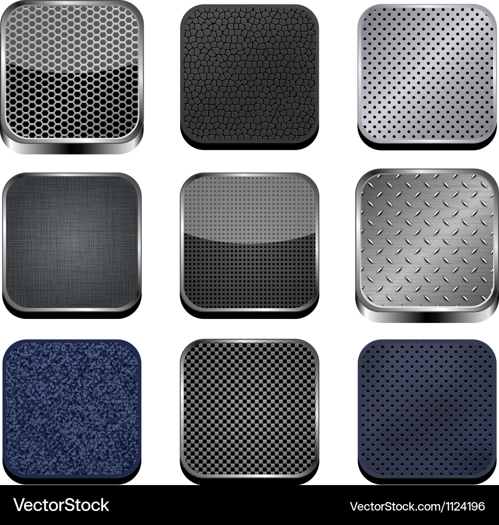 Textured apps Royalty Free Vector Image - VectorStock