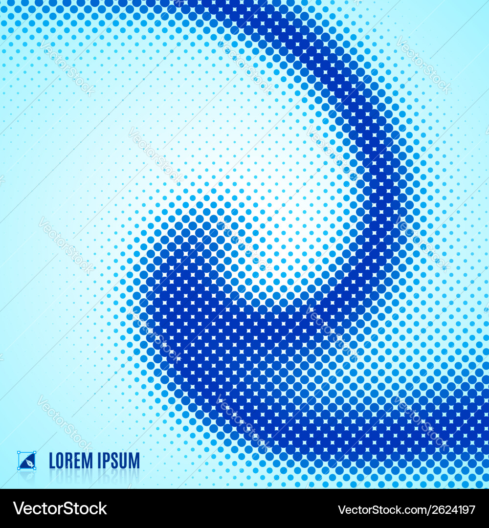 Abstract Blue Vortex Background Royalty Free Vector Image