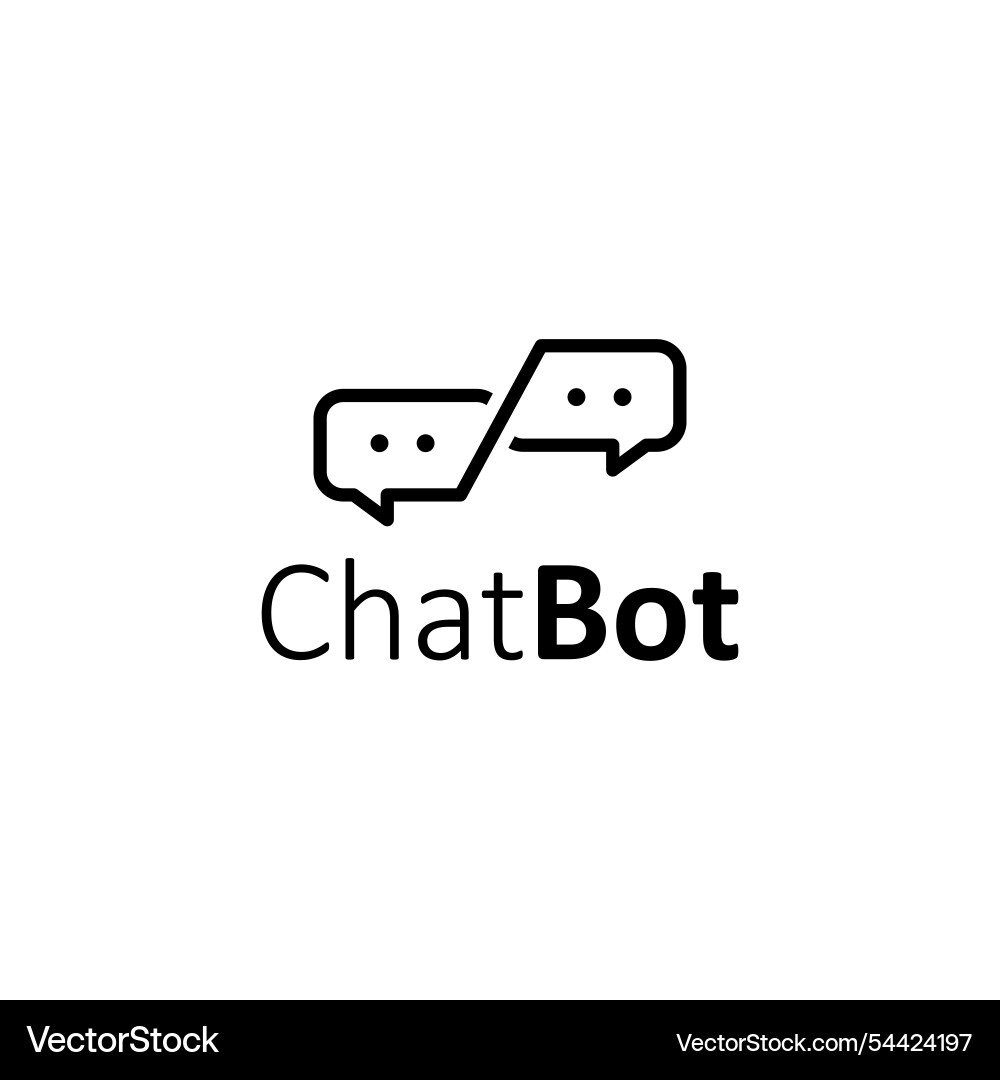 Chat bot logo (54424197) – Free Vector | VectorStock