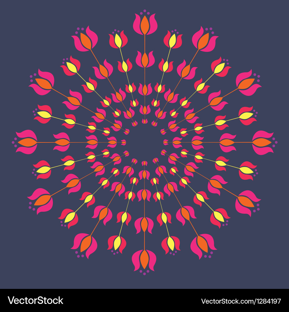Tulip poster Royalty Free Vector Image - VectorStock