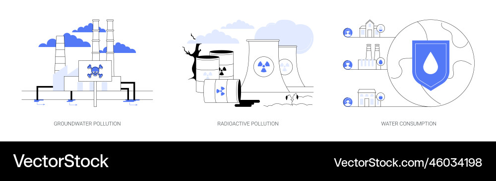 Environmental Hazards: Pollution & Waste – Royalty-Free Vector ...