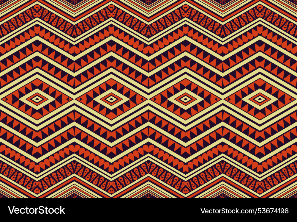 Ethnic design fabric pattern Royalty Free Vector Image