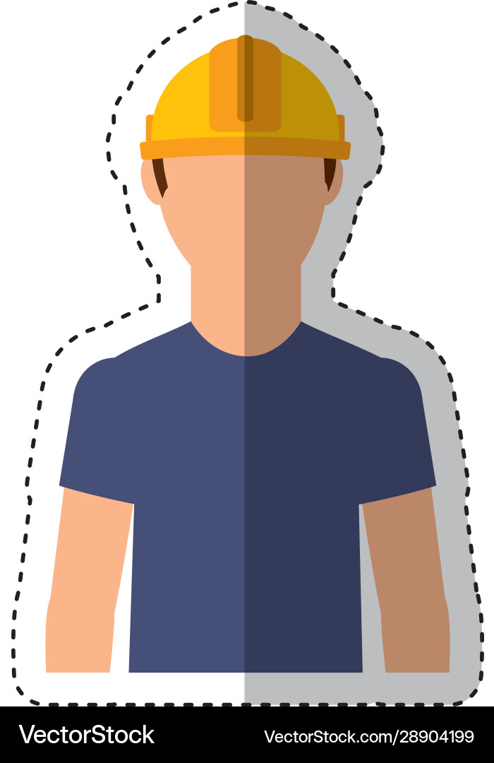 Electrical technician avatar character Royalty Free Vector