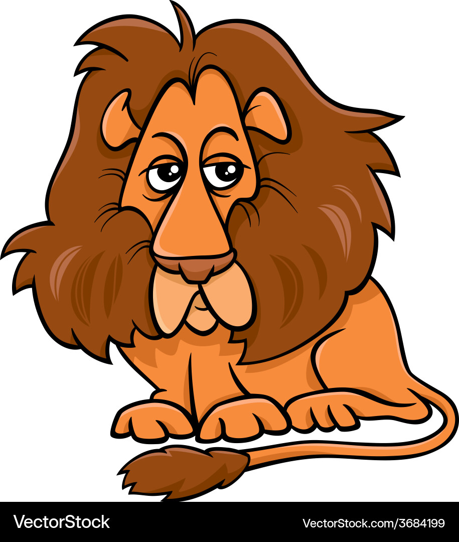 Lion cartoon Royalty Free Vector Image - VectorStock