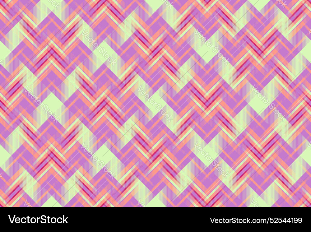 Realistic texture seamless length pattern plaid Vector Image