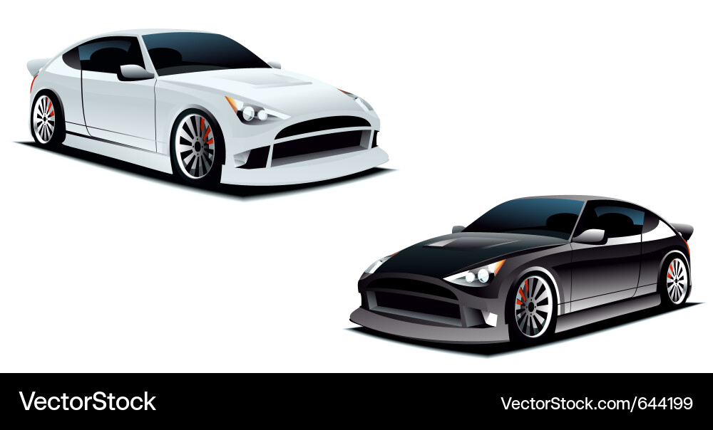 Sport cars Royalty Free Vector Image - VectorStock