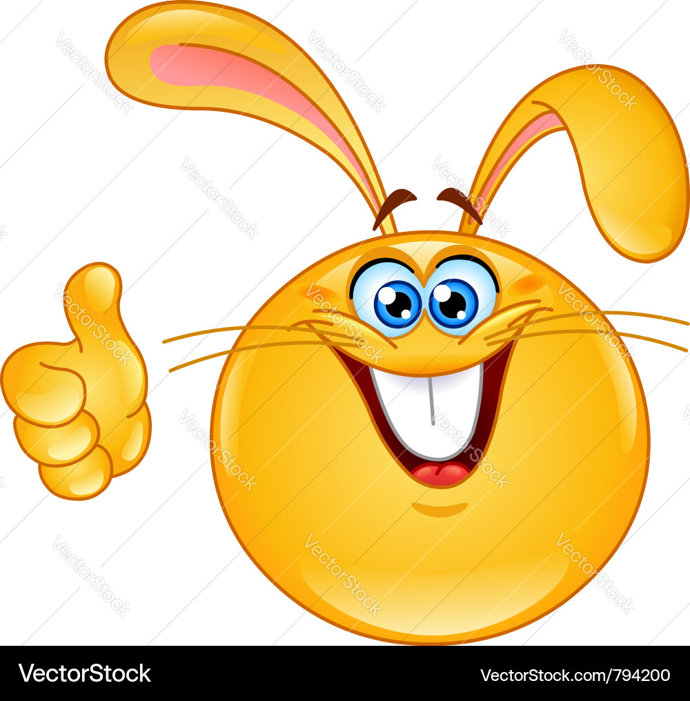 Smiley Rabbit Hare Vector Images (over 110)