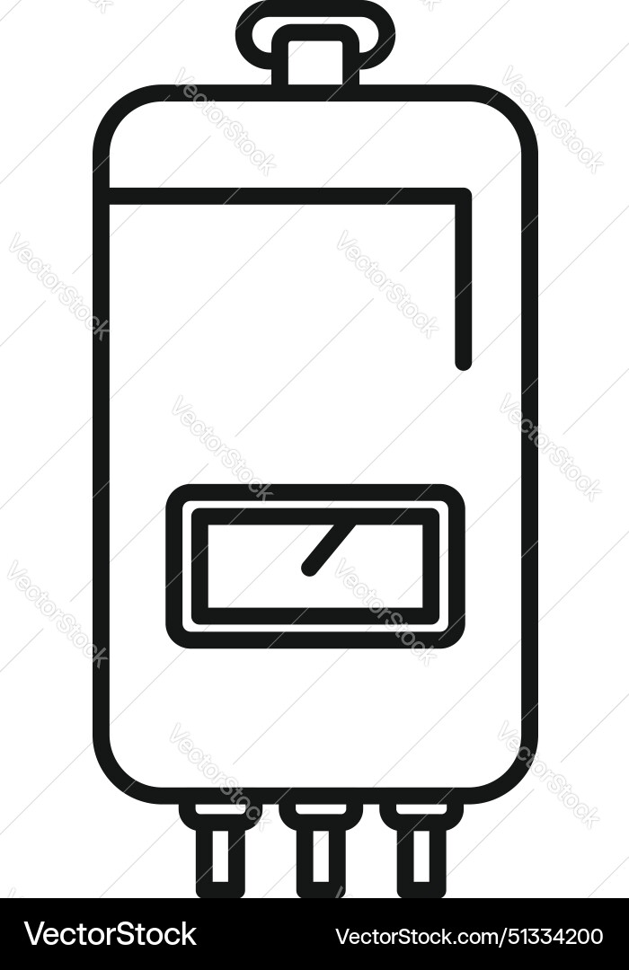 Icon of a home boiler Royalty Free Vector Image