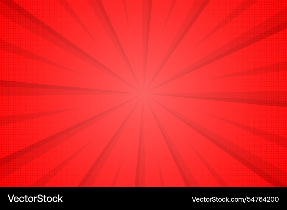 Red sun rays sunburst background Royalty Free Vector Image