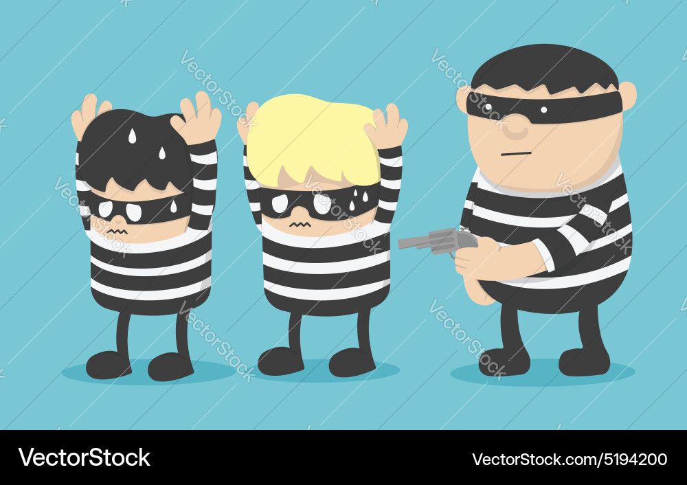 Thief robber Royalty Free Vector Image - VectorStock
