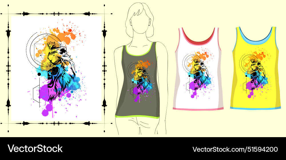 Women apparel t shirt design Royalty Free Vector Image