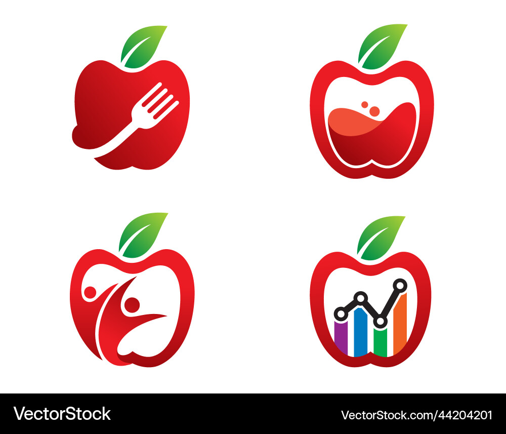 Apple logo or icon template design Royalty Free Vector Image