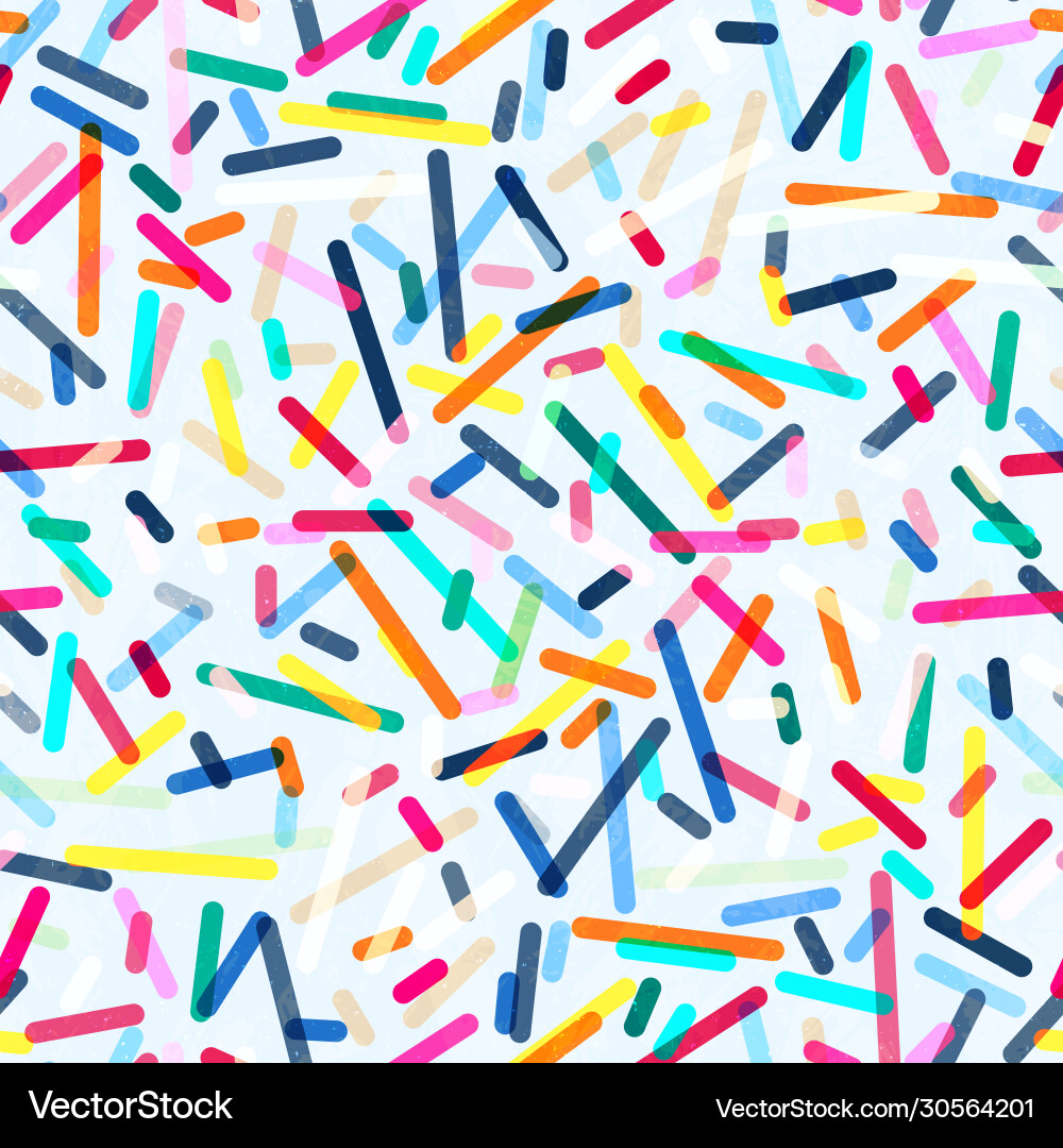Colored strips geometric seamless pattern Vector Image