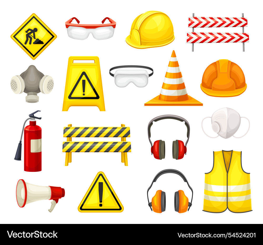 Safety equipment and protective industrial work Vector Image