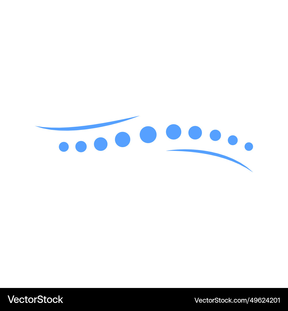 Spine logo design image Royalty Free Vector Image