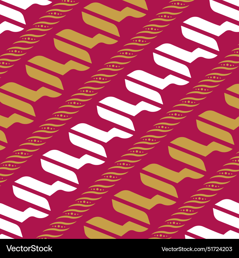 Cloth pattern art batik indonesia design texture Vector Image