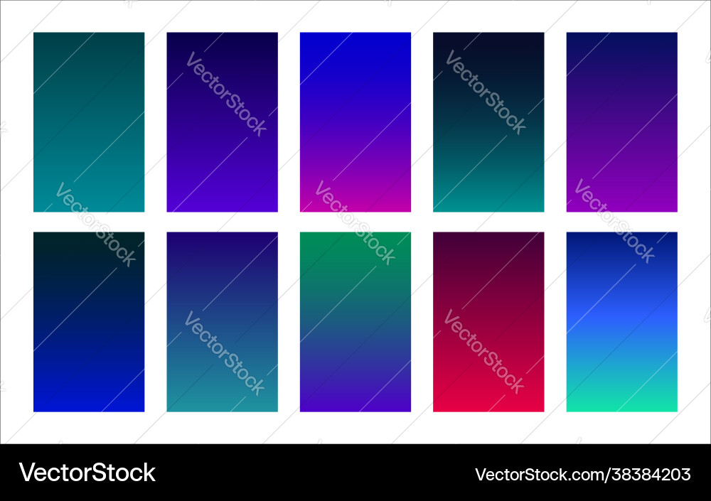 Galaxy Color Gradient Backgrounds Royalty Free Vector Image